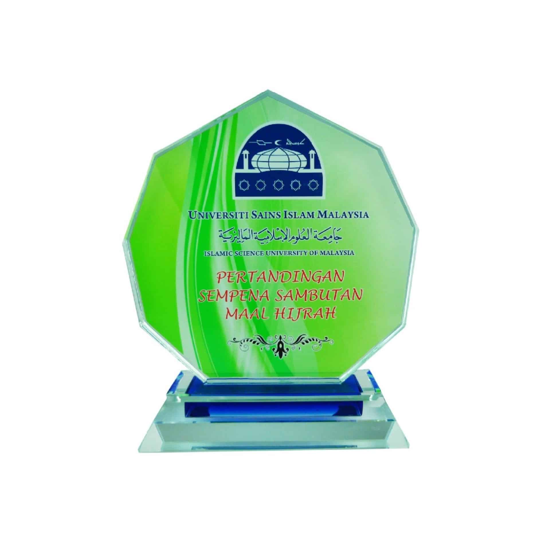 Buy CR8036 - Exclusive Nonagonal Crystal Glass Awards online at Sapiens ...